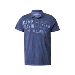 CAMP DAVID Poloshirt Herren Größe XL hellblau / dunkelblau