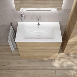 Duravit ME by Starck Waschtisch, evineo ineo5 evo Unterschrank B: 81 cm, 2 Auszüge, mit Griffmulde,, 23368300001+BE0720OA,