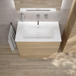 Duravit ME by Starck Waschtisch, evineo ineo5 evo Unterschrank B: 81 cm, 2 Auszüge, mit Griffmulde,, 23368300601+BE0720OA,
