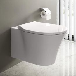 Ideal Standard Connect Air Wand-WC mit AquaBlade, E0054MA+E036801,
