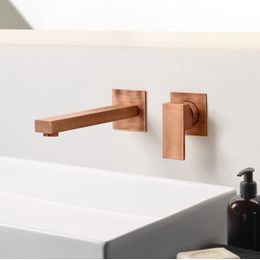 Mariner Quadra Wand-Waschtischarmatur Ausladung: 200 mm, f&uuml;r smart Grundk&ouml;rper, QUA1111-RS+BOQ0258-RS,