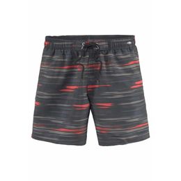 Kangaroos Badeshorts Herren Größe M rot / schwarz