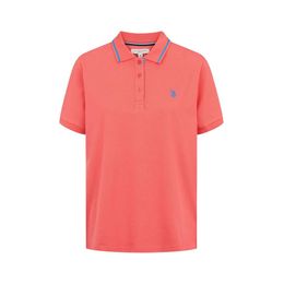 U.S. Polo Assn. Poloshirt 'Holly' Damen Gr&ouml;&szlig;e L azur / hellrot