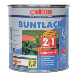 Wilckens Buntlack 2in1, 750 ml seidenma,tiefswz. RAL9005 (12490500050)