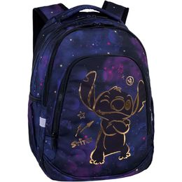 Freizeitrucksack COOLPACK "Prime, Stitch, gold", Kinder, Gr. B/H/T: 35cm x 43cm x 23cm, stitch gold, Polyester, Rucks&auml;cke Freizeitrucksack