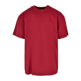 Urban Classics Damen T-Shirt "Urban Classics Herren Oversized Distressed Tee"brickrot, Gr. XL, unifarben, 100% Baumwolle, Shirts