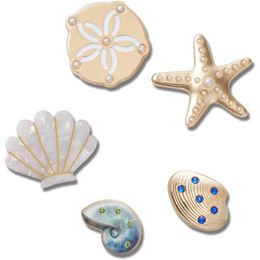 Schuhanstecker Crocs "Jibbitz&trade; Gold Seashell", Damen, goldfarben, Zinklegierung, Schuhzubeh&ouml;r Schuhanstecker, Charm, Anstecker f&uuml;r Crocs Schuhe