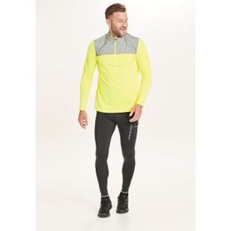 Funktionsshirt Endurance "Susat", Herren, Gr. 3XL, gelb (gelb, grau), 90% Polyester, 10% Elasthan, mehrfarbig, normal, Shirts Funktionsshirt, mit extra starken Reflektoren