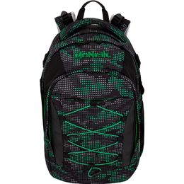 Schulrucksack McNeill "Luca", Kinder, Gr. B/H/T: 30cm x 45cm x 23cm, grid, Polyester, Rucksäcke Schulrucksack