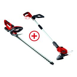 Einhell Akku-Heckenschere inkl. 2,5 Ah Starter-Kit + Akku-Rasentrimmer (4326423)