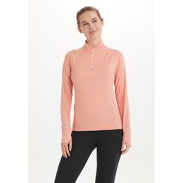 Funktionsshirt Endurance "CANNA V2 PERFORMANCE", Herren, Gr. 46, rosa, 88% Polyester, 12% Elasthan, meliert, lang, ohne Ausschnitt, Shirts Funktionsshirt, mit innovativer QUICK DRY Technologie