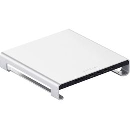 Satechi Halterung "Type-C Aluminum Monitor Stand Hub für iMac", silber (silberfarben), B:21,5cm H:4,5cm T:21,5cm, Gerätehalterungen