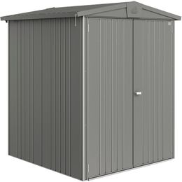 Ger&auml;tehaus BioHort "Europa Gr. 2, verschiedene Farben", grau (quarzgrau, metallic), Stahl, Ger&auml;teh&auml;user, Qualit&auml;ts-Ger&auml;teschuppen aus Metall
