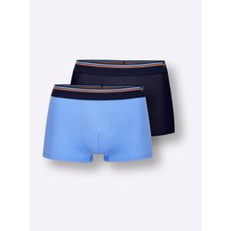 w&auml;schepur Schl&uuml;pfer W&Auml;SCHEPUR, Damen, Gr. 7, 2 Stk., marine, himmelblau, 95% Baumwolle, 5% Elasthan, Unterhosen