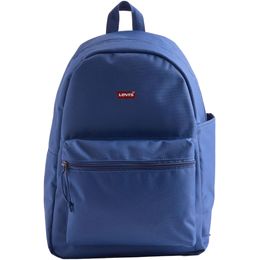 Levi's Freizeitrucksack LEVI'S "BASIC BACKPACK", Damen, Gr. B/H/T: 30cm x 41,3cm x 15,3cm, blau, Web, Kunstfaser, Rucksäcke Freizeitrucksack