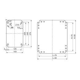 Schneider Electric Montageplatte 250x350 NSYMM43)