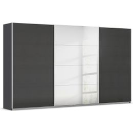 Schwebetürenschrank Rauch "Kleiderschrank Schrank OTTO´S CHOICE Garderobe AGORDO", grau (graumetallic, hochglanz effektgrau), B:360cm H:210cm T:62cm, Holzwerkstoff, Schränke, Schwebetürenschrank, Top Innenausstattung, in 4 Breiten und 2 Höhen MADE IN GERMANY, Topseller