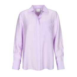 Langarmbluse THE FASHION PEOPLE, Damen, Gr. 36, flieder, Obermaterial: 85% Viskose, 15% Polyamid;, Blusen
