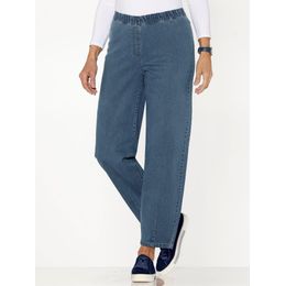 Bequeme Jeans Classic Basics, Damen, Gr. 46, Normalgr&ouml;&szlig;en, blau (blau, bleached), 81% Baumwolle, 17% Polyester, 2% Elasthan, lang, Jeans