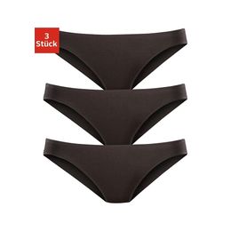 Bikinislip Lascana "aus hochwertiger Modal-Qualit&auml;t", Damen, Gr. 32/34, schwarz, Obermaterial: 94% Modal (TENCEL&trade;), 6% Elasthan, unifarben, k&ouml;rpernah, Unterhosen