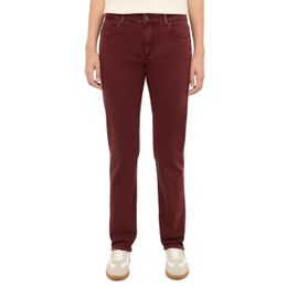 5-Pocket-Hose Mustang "Damen Style Crosby Relaxed Slim", Damen, Gr. 28, Länge 30, 3242 braun, 93% Baumwolle, 5% Polyester, 2% Elasthan, slim fit, Hosen 5-Pocket-Hose