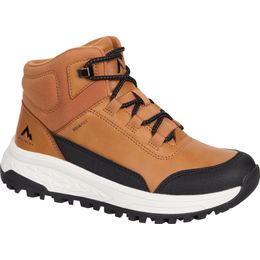 Winterstiefel McKINLEY "KI.-APRÈS-STIEFEL RANGER MID AQX J", Jungen, Gr. 33, braun light, weiß, bl, Synthetik, Schuhe Winterstiefel, Winterschuhe, Winterboots, Snowboots, wasserdicht
