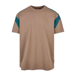 Urban Classics Damen T-Shirt "Urban Classics Herren Active Tee"schwarzkhaki, teal, Gr. XL, mehrfarbig, 100% Baumwolle, Shirts