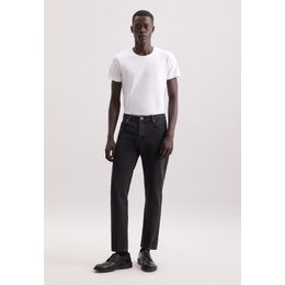 5-Pocket-Hose Seidensticker, Herren, Gr. 30/30, Normalgr&ouml;&szlig;en, schwarz, 100% Baumwolle, unifarben, Hosen 5-Pocket-Hose