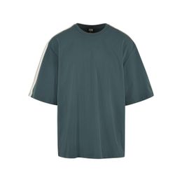 Urban Classics Damen T-Shirt "Urban Classics Tennis Core Tee"bottlegr&uuml;n, Gr. L, mehrfarbig, 70% Baumwolle, 30% Polyester (Sorona), Shirts