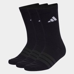 Damen Funktionssocken "C ESS CRW 3P", adidas Performance, Gr. XXLschwarz, schwarz, wei&szlig;, Obermaterial: 56% Baumwolle, 40% Polyester, 3% Elasthan, 1%