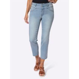 Bequeme Jeans Inspirationen, Herren, Gr. 52, Normalgr&ouml;&szlig;en, blau, bleached, 81% Baumwolle, 17% Polyester, 2% Elasthan, unifarben, 7/8-L&auml;nge, Jeans