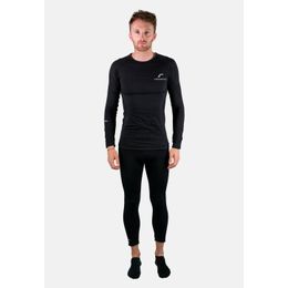 Funktionsshirt Reusch "Reusch Underwear Set Man 3/4 Pants", Damen, Gr. L, schwarz, 96% Polyamid, 4% Elasthan, unifarben, lang, Shirts Funktionsshirt, mit hohem Tragekomfort