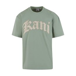 T-Shirt Karl Kani "Karl Kani Kani Paisley Letter T-Shirt", Damen, Gr. L, gr&uuml;n, 100% Baumwolle, bedruckt, normal, Rundhals, Shirts T-Shirt