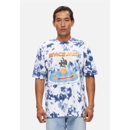 T-Shirt Recovered "Space Jam New Legacy", Damen, Gr. XL, blau (blau, wei&szlig;), 100% Baumwolle, bedruckt, lang, Rundhals, Shirts T-Shirt, mit coolem Space Jam-Print