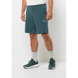 Shorts Jack Wolfskin "PRELIGHT SHORTS M", Herren, Gr. L (52), Normalgrößen, grün (emerald), OBERSTOFF: 84% POLYAMID, 16% ELASTHAN; 2.LINING 100% POLYESTER, Hosen Shorts