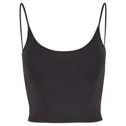 Urban Classics Damen T-Shirt "Urban Classics Ladies Basic Top Low Back Neckline"schwarz, Gr. 5XL, unifarben, 94% Polyamid, 6% Elasthan, Shirts