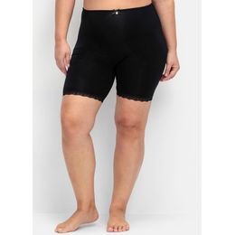 Slip sheego, Damen, Gr. 48, 1 Stk., schwarz, 95% Modal, 5% Elasthan, Unterhosen Slip
