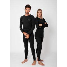 Funktionsshirt Reusch "Underwear", Damen, Gr. L, schwarz, 96% Polyamid, 4% Elasthan, unifarben, lang, Rundhals, Shirts Funktionsshirt, mit nahtlosem Design