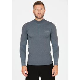 Funktionsshirt Endurance "Jaro", Herren, Gr. L/XL, blau, 62% Polyamid, 38% Polyester, unifarben, normal, hoch geschlossener Ausschnitt, Shirts Funktionsshirt, mit maximaler Bewegungsfreiheit