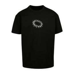 T-Shirt "Upscale by Mister Tee Tears of Sorrow Heavy Oversize Tee", Damen, Gr. L, schwarz, 100% Baumwolle, UPSCALE BY MISTER TEE, bedruckt, oversize, Rundhals, Shirts T-Shirt