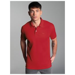 Poloshirt TRIGEMA "TRIGEMA Poloshirt DELUXE Piqu&eacute;", Herren, Gr. L, braun (kirsch), 100% Baumwolle, Basic, Shirts