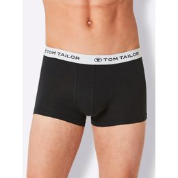 Panty Tom Tailor, Herren, Gr. 4, 3 Stk., schwarz (schwarz, anthrazit, grau, meliert), 95% Baumwolle, 5% Elasthan, Unterhosen Panty