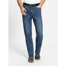 5-Pocket-Jeans Marco Donati, Herren, Gr. 26, Unterbauchgr&ouml;&szlig;en, blau (blau, stone, washed), 98% Baumwolle, 2% Elasthan, unifarben, lang, Jeans 5-Pocket-Jeans
