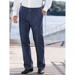 Bequeme Jeans, Herren, Gr. 48, Normalgr&ouml;&szlig;en, blau (blau stone), 86% Baumwolle, 12% Polyester, 2% Elasthan, unifarben, lang, Jeans