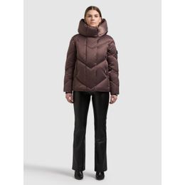 Steppjacke Khujo "OLSA2", Damen, Gr. L, orchid lila, 100% Polyester, unifarben, eingesetzt elastischer Bund mit Windstopper, Jacken Steppjacke