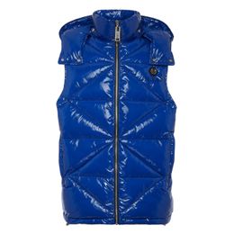 Blouson Philipp Plein "Hexagon", Damen, Gr. XXL, 14, dunkelblau, Obermaterial: 100% Polyamid; Futter: 100% Polyamid; F&uuml;llung: 100% Polyester, Jacken Blouson