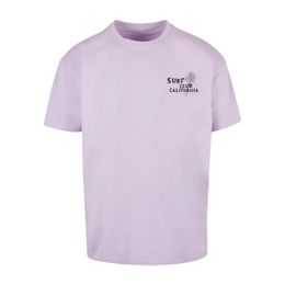 T-Shirt Merchcode "Merchcode Surf Club California Oversized T-shirt", Damen, Gr. XL, lila, 100% Baumwolle, bedruckt, oversize, Rundhals, Shirts T-Shirt