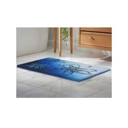 Badematte Grund Gr. 1, blau, braun, rechteckig (50cm x 60cm ), 1 Stk., Badematten, Badematte