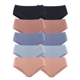 H&uuml;ftslip Petite Fleur, Damen, Gr. 36/38, orange, Single Jersey, Obermaterial: 95% Baumwolle, 5% Elasthan, unifarben, Unterhosen, aus elastischer Baumwolle