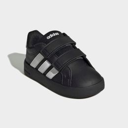 Kinder Sneaker "GRAND COURT 3.0 KIDS", adidas Sportswear, Gr. 24cloud wei&szlig;, core schwarz, core schwarz, Synthetik, Textil, Schuhe